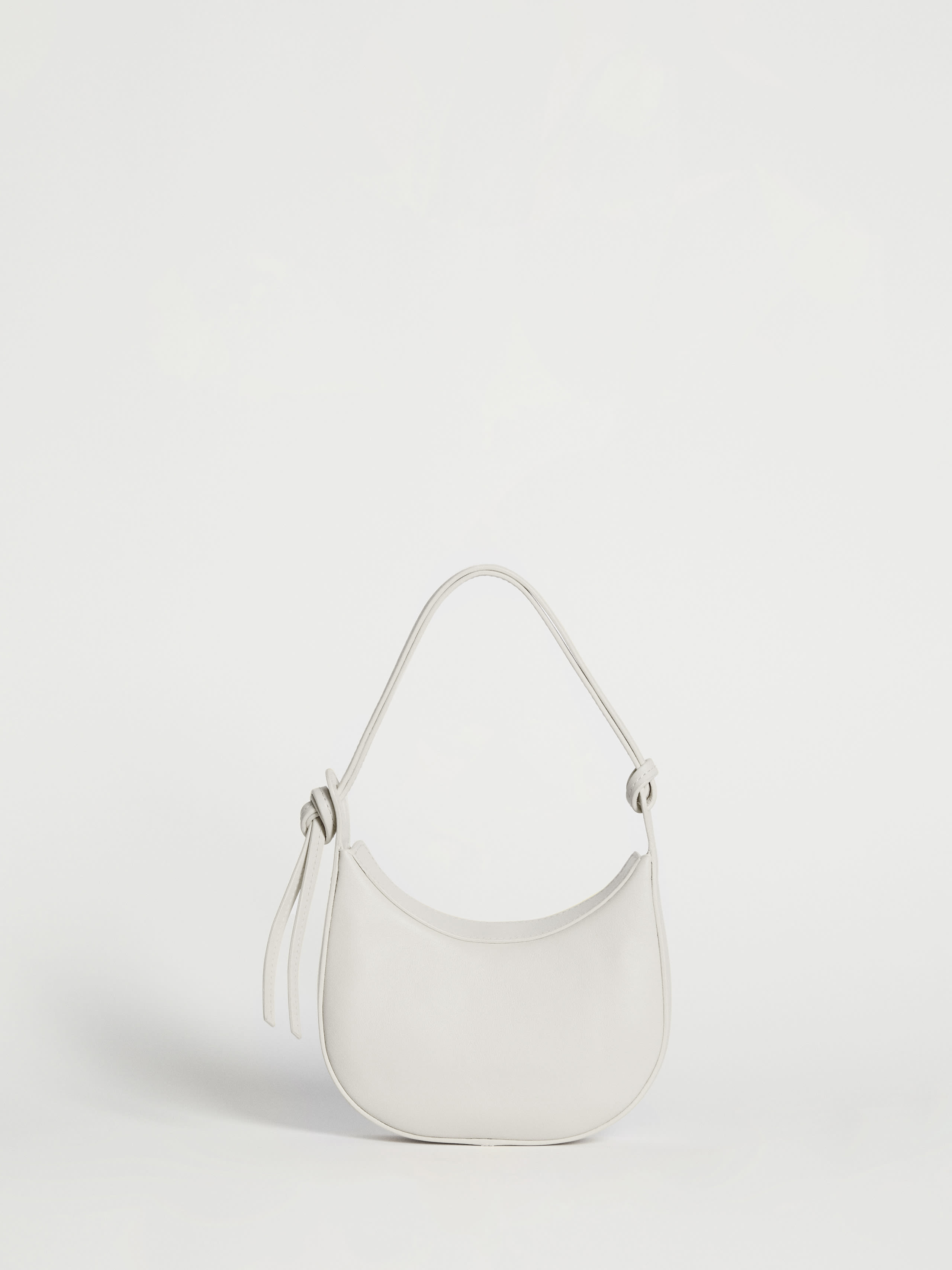 Reformation Mini Rosetta Leather Shoulder Bag In White Leather | ModeSens